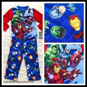 Marvel | Pajamas | Avengers Pajamas Boys Fleece Super Hero Cozy Winte ...
